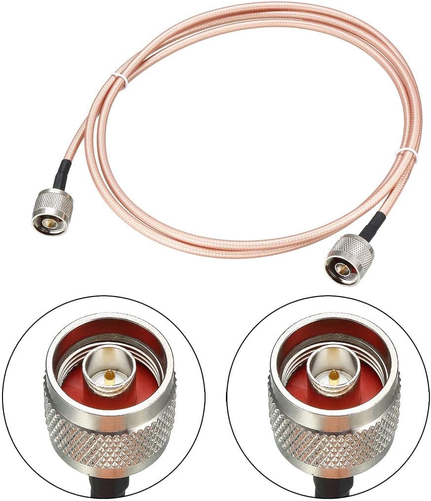 ASIASN-Low Loss RF Coaxial Cable Connection Coax Wire RG-142 N Male to ...