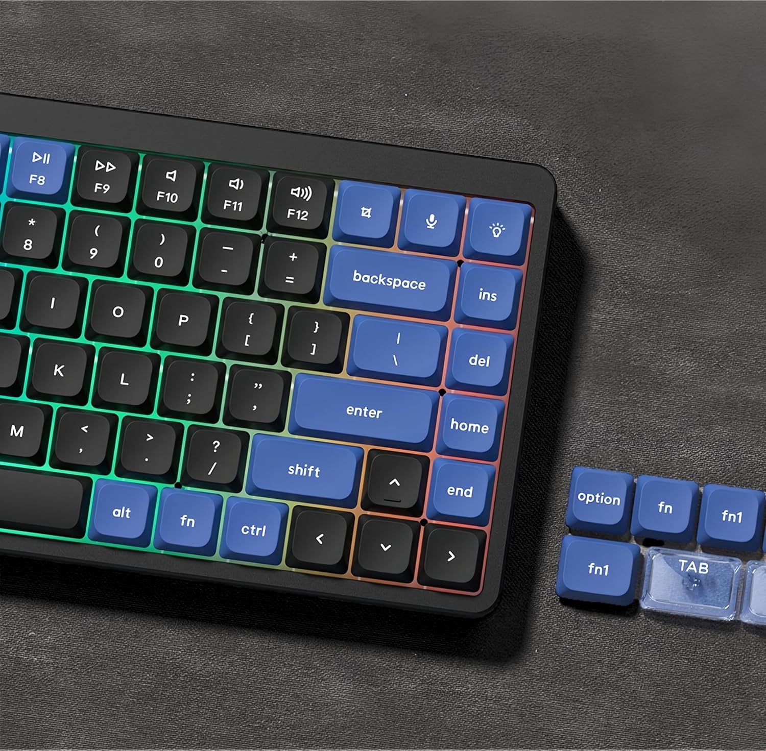 ASIASN-Low Profile keycaps for Mechanical Keyboard,Double Shot Key caps ...