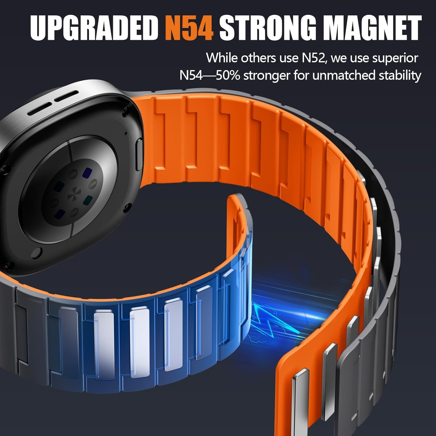 ASIASN-Magnetic Band Compatible with Samsung Galaxy Watch 8 Band 40mm ...
