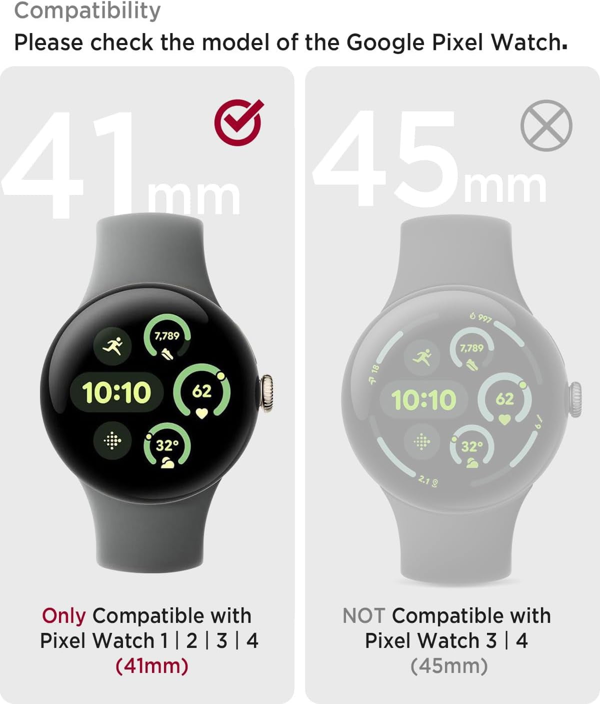 ASIASN-Metal Band Compatible for Google Pixel Watch 4(2025)/3 45mm 41mm ...