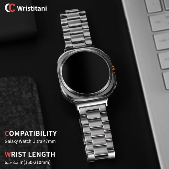 ASIASN-Metal Band Compatible with Samsung Galaxy Watch Bands Ultra/7/6 ...