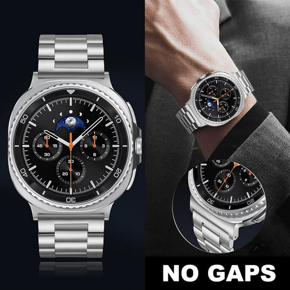 ASIASN-Metal Bands Compatible with Samsung Galaxy Watch 8 Band 44mm ...