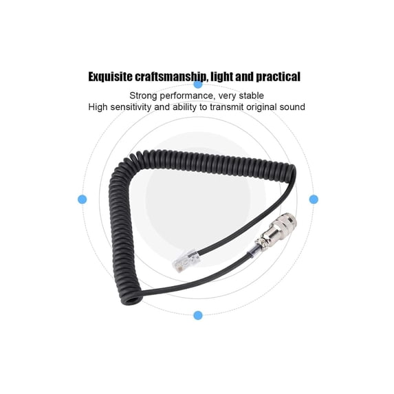 ASIASN-Microphone Adapter for Yaesu FT-450D FT-897D FT-991 FT-891,8pin ...