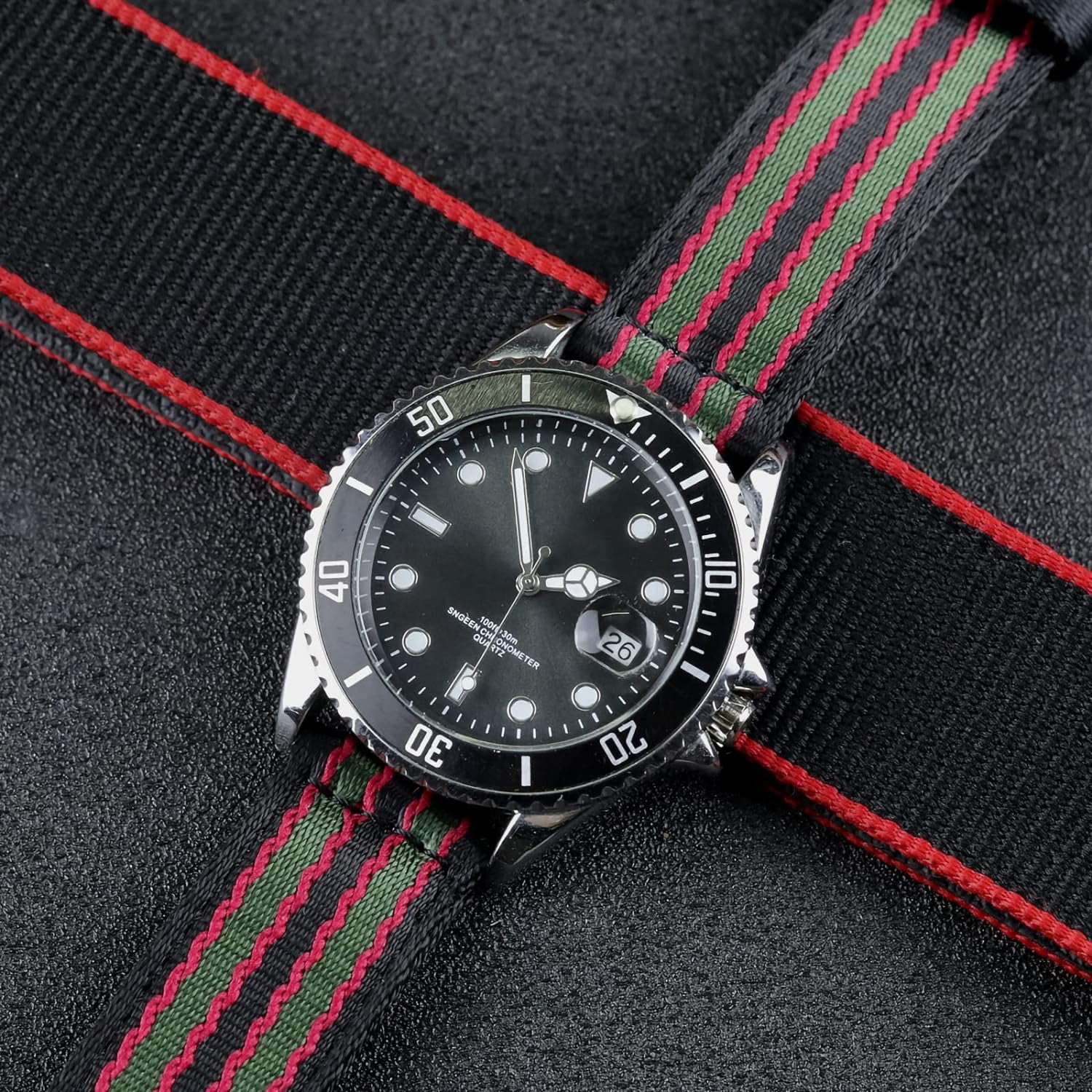 ASIASN-Military Quick Release Nylon Watch Bands Premium Seat Belt ...