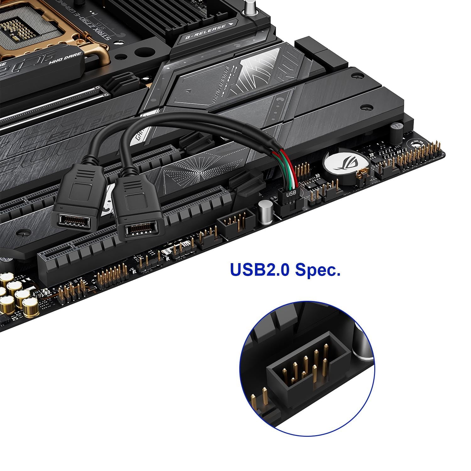 ASIASN-Motherboard 9pin USB 2.0 to Type C Front Panel Cable, USB2.0 ...