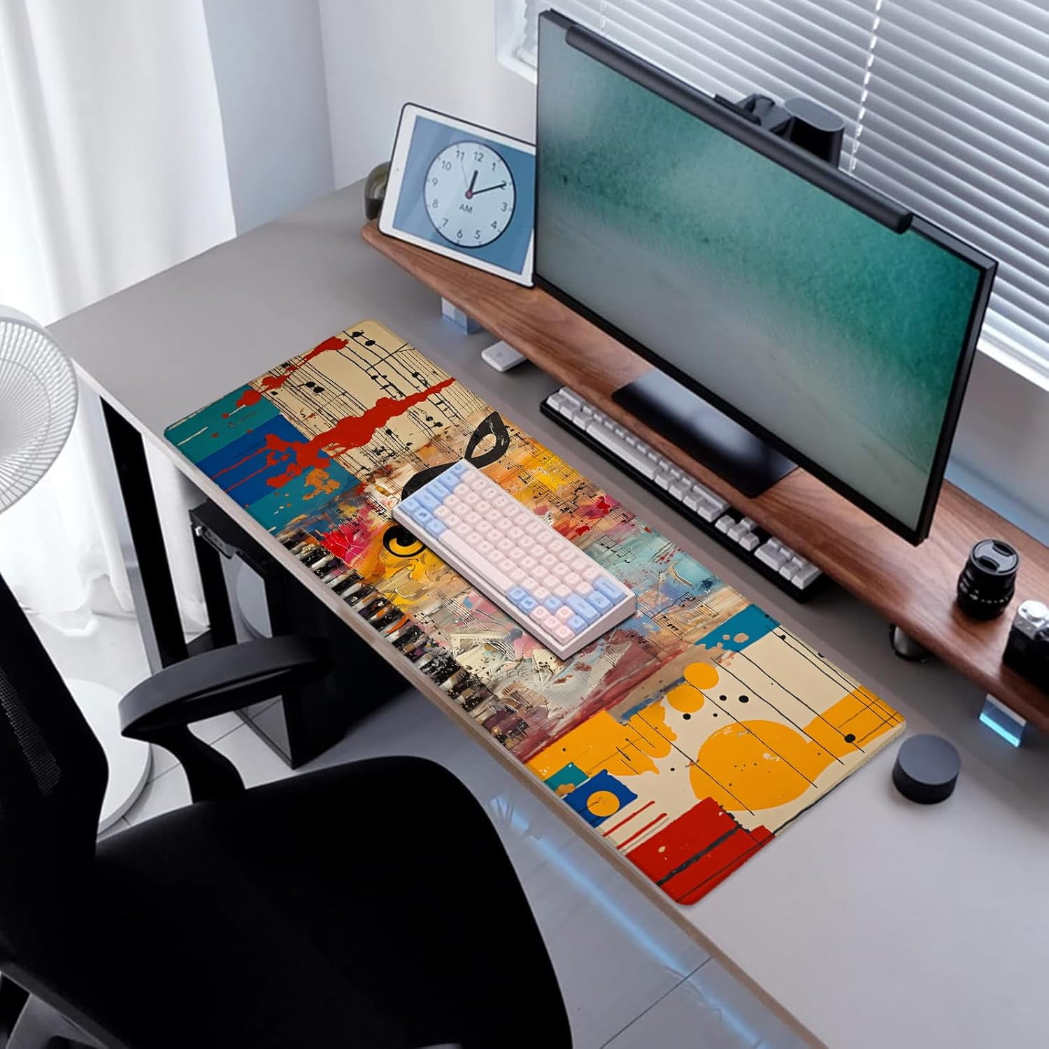 ASIASN-Musical Art Gaming Mouse Pad, Desk Mat, Non-Slip Rubber Base ...