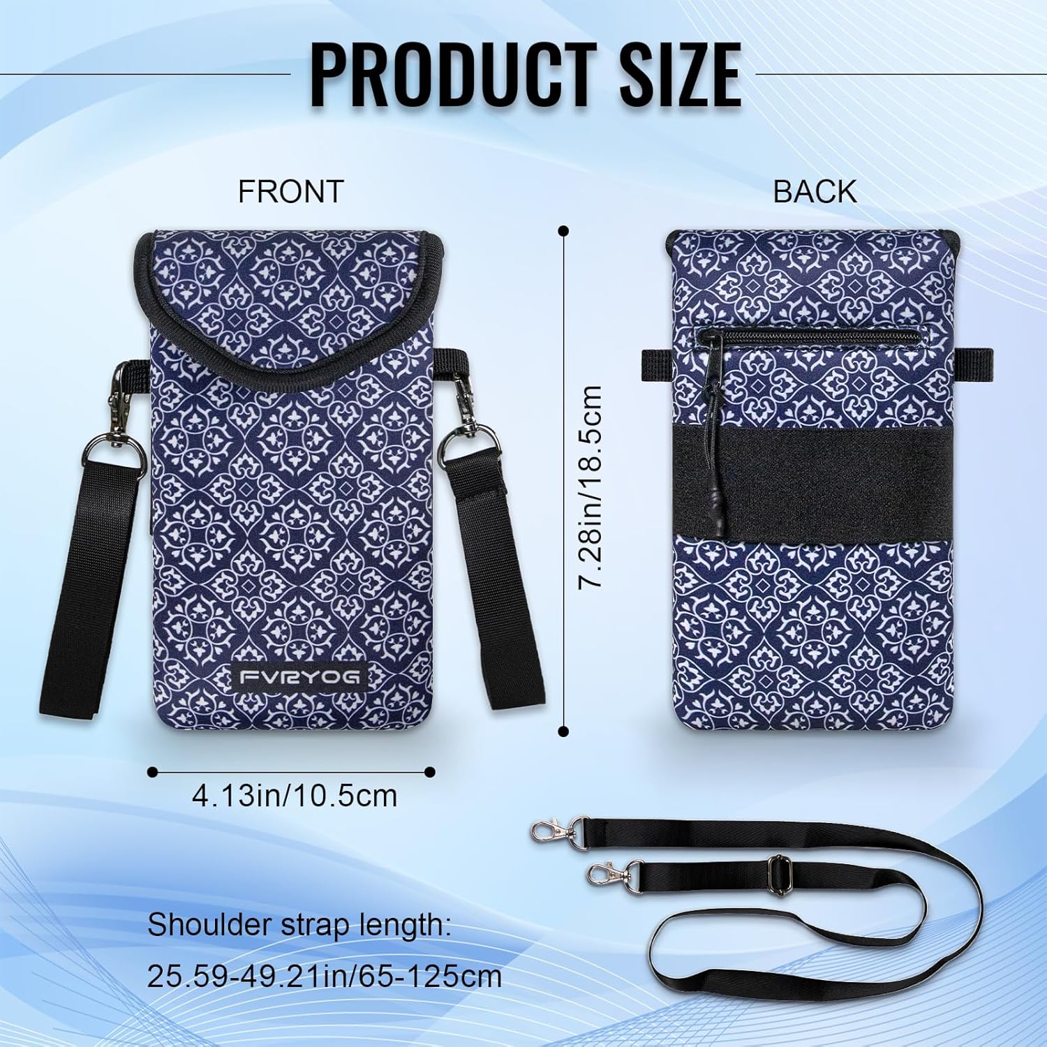 ASIASN-Neoprene Phone Sleeve Pouch Case Bag for Men Women w/Crossbody ...