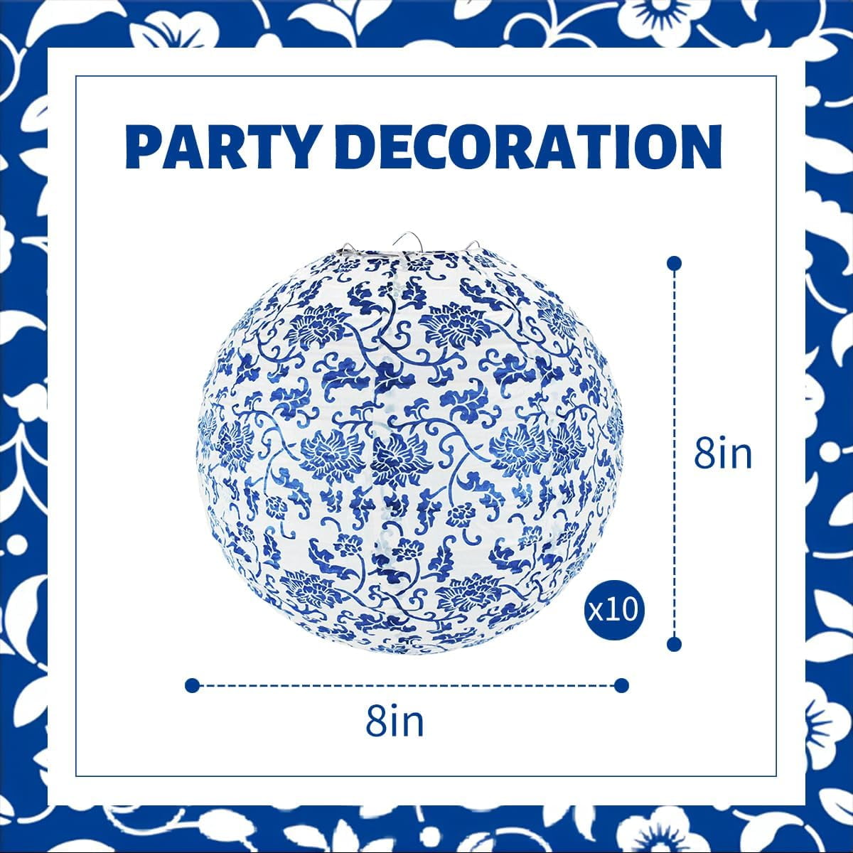 ASIASN-Paper Lanterns Party Decorations Chinoiserie Hanging Paper ...