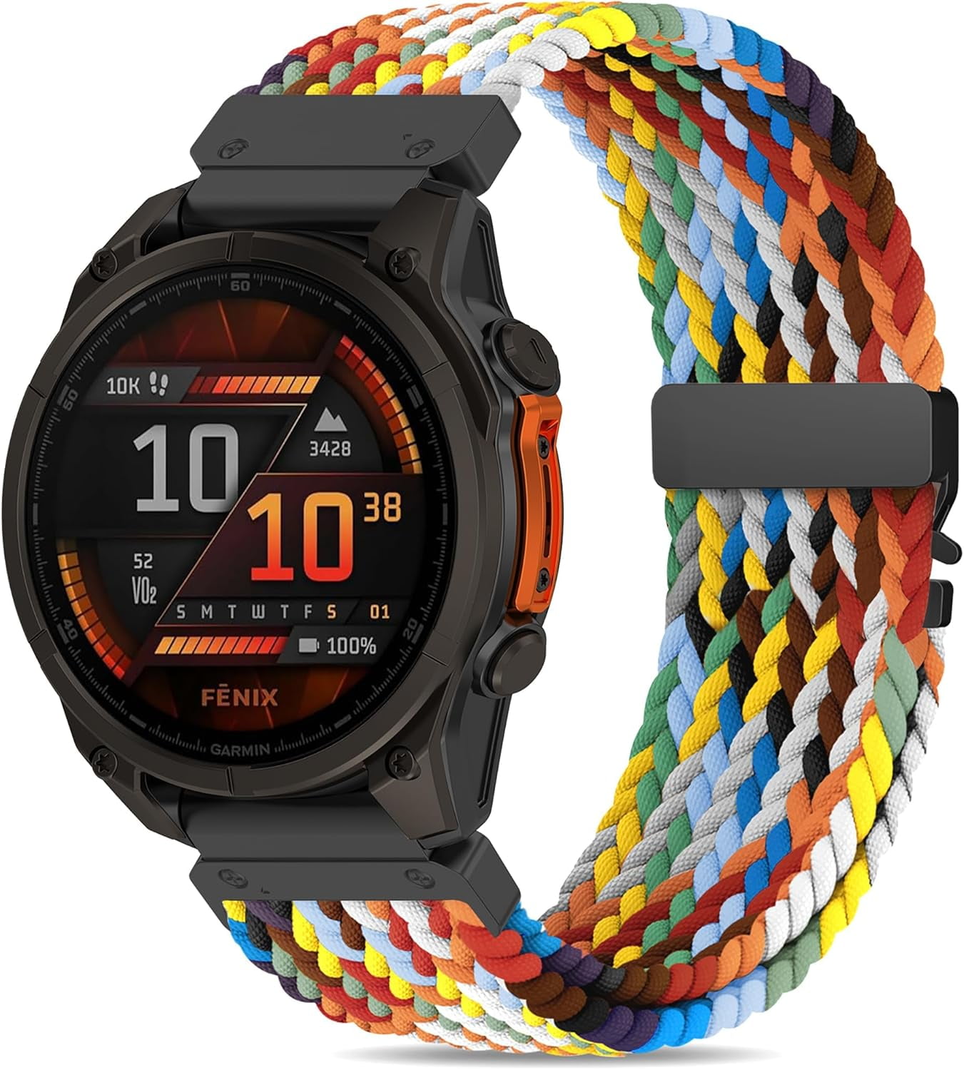 ASIASN-QuickFit 20mm Stretchy Braided Compatible with Garmin Fenix 8 ...