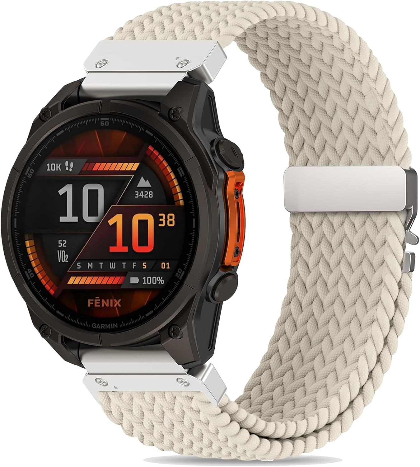 ASIASN-QuickFit 20mm Stretchy Braided Compatible with Garmin Fenix 8 ...