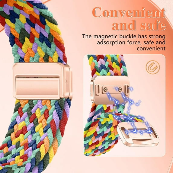 ASIASN-Quickfit 20mm Magnetic Braided Watch Bands Compatible with ...