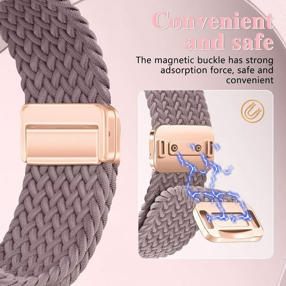 ASIASN-Quickfit 20mm Magnetic Braided Watch Bands Compatible with ...