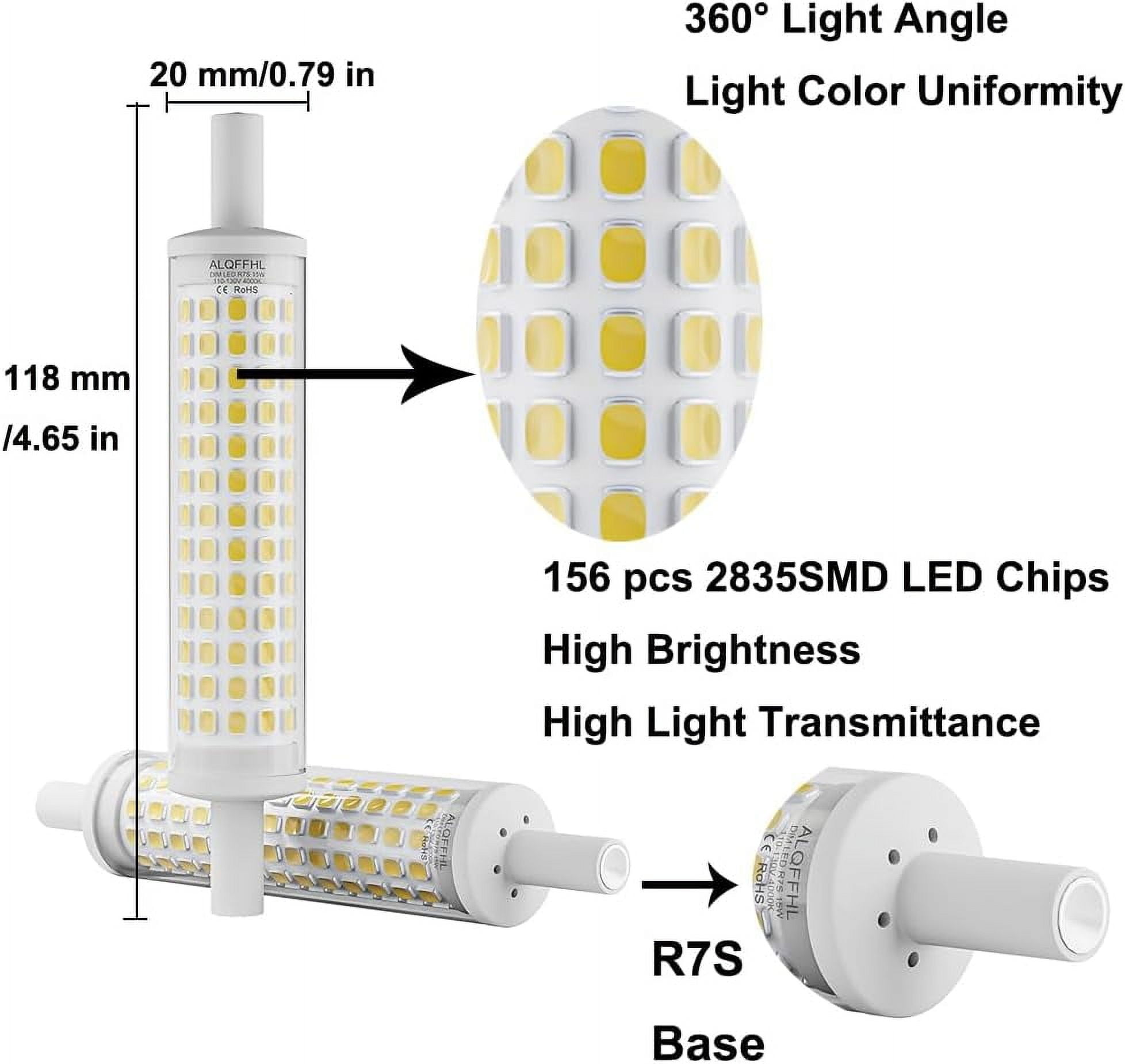ASIASN-R7S 118mm LED Bulb 15W, Dimmable J Type Double Ended Flood Light ...