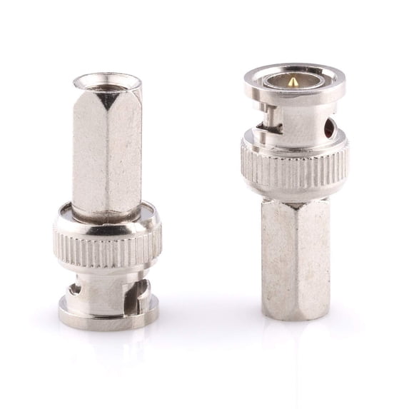 ASIASN-RG59 Coaxial Cable Connector, Screw On (Twist On) - SDI, HD-SDI ...