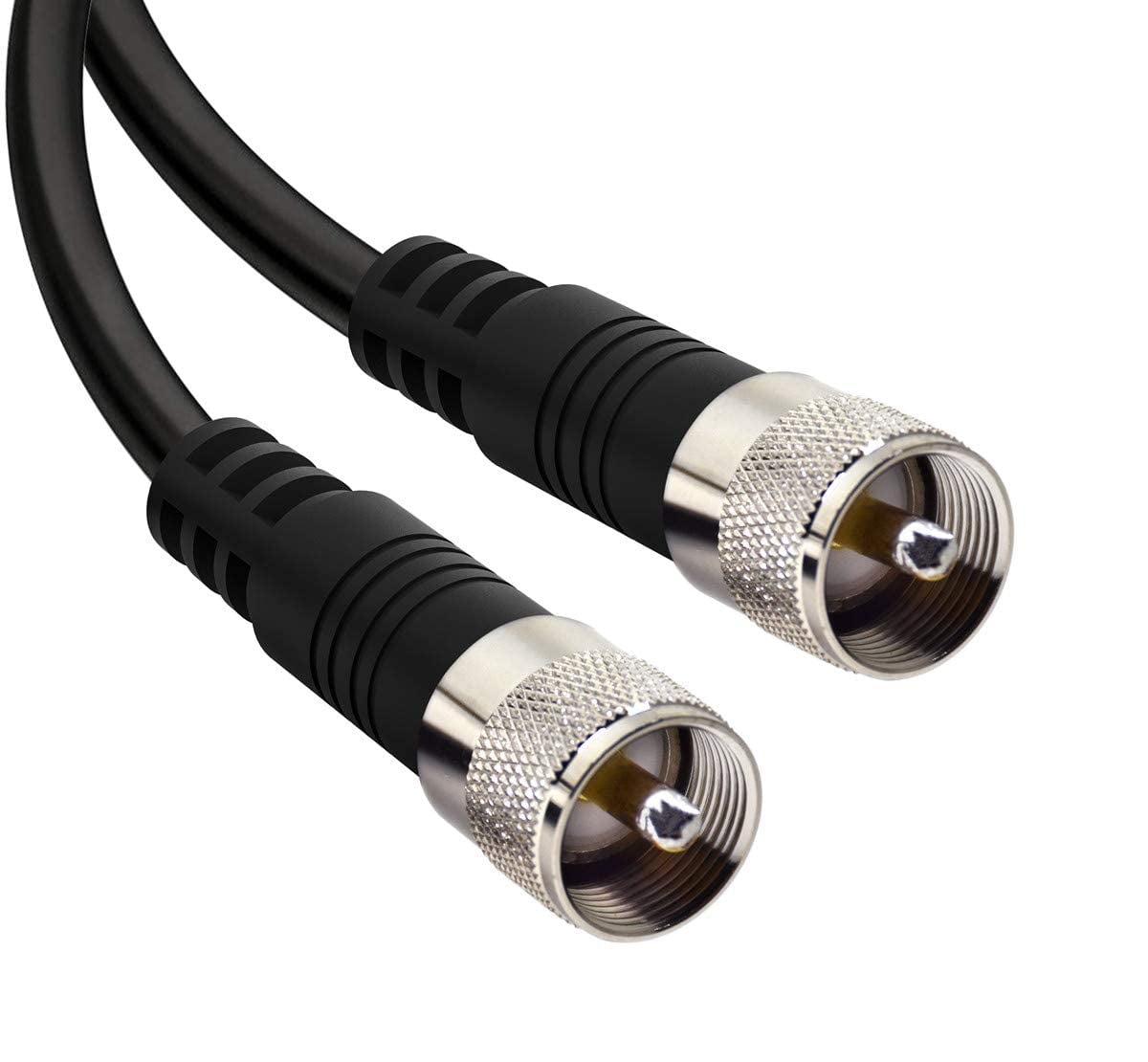 ASIASN-RG8x Coaxial Cable, 2 Pack 3ft CB Radio Jumper Cable PL259 UHF ...