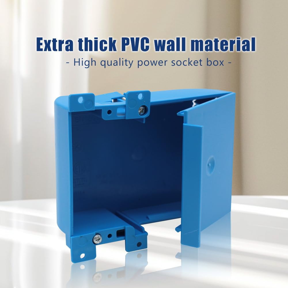 ASIASN-Single Gang Shallow Switch & Outlet Box with Bracket,Old Work ...