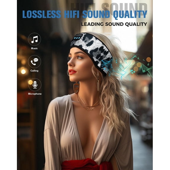 ASIASN-Sleep Headphones Bluetooth 5.4 Headband, Sports Wireless ...