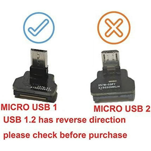 ASIASN-Slim Micro USB FPV Flat Slim Thin Ribbon FPC Cable Micro USB 90 ...