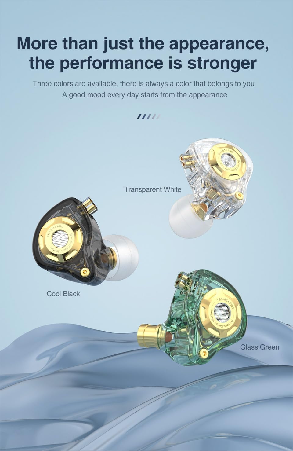 ASIASN-TRN MT1 PRO in Ear Monitors with 10mm Dual Magnetic Circuit ...