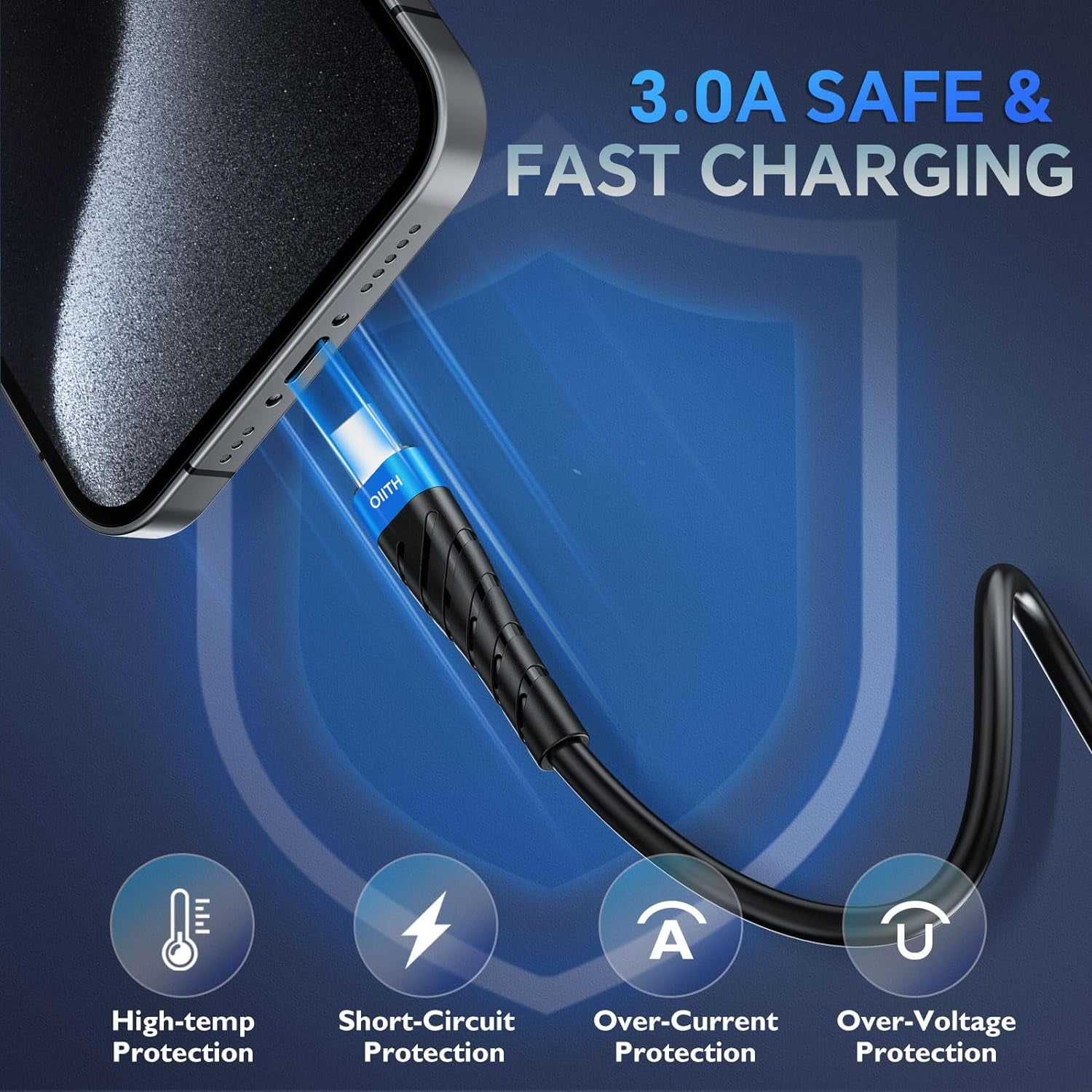 ASIASN-USB C Cable, USB A to USB C 3A Fast Charging (10FT 3Pack) Phone ...