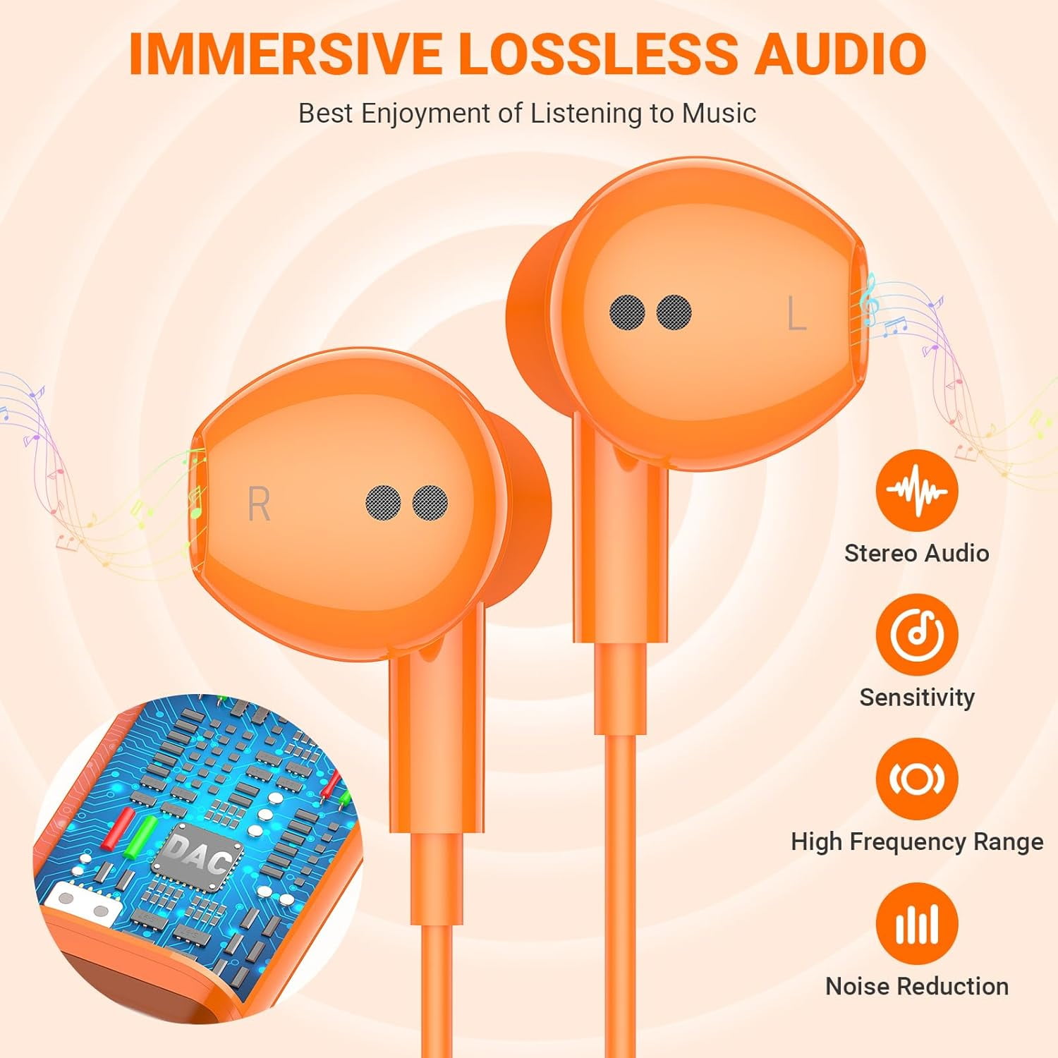 ASIASN-USB C Headphones for iPhone 17 Pro Max Air 16 15, Type C ...