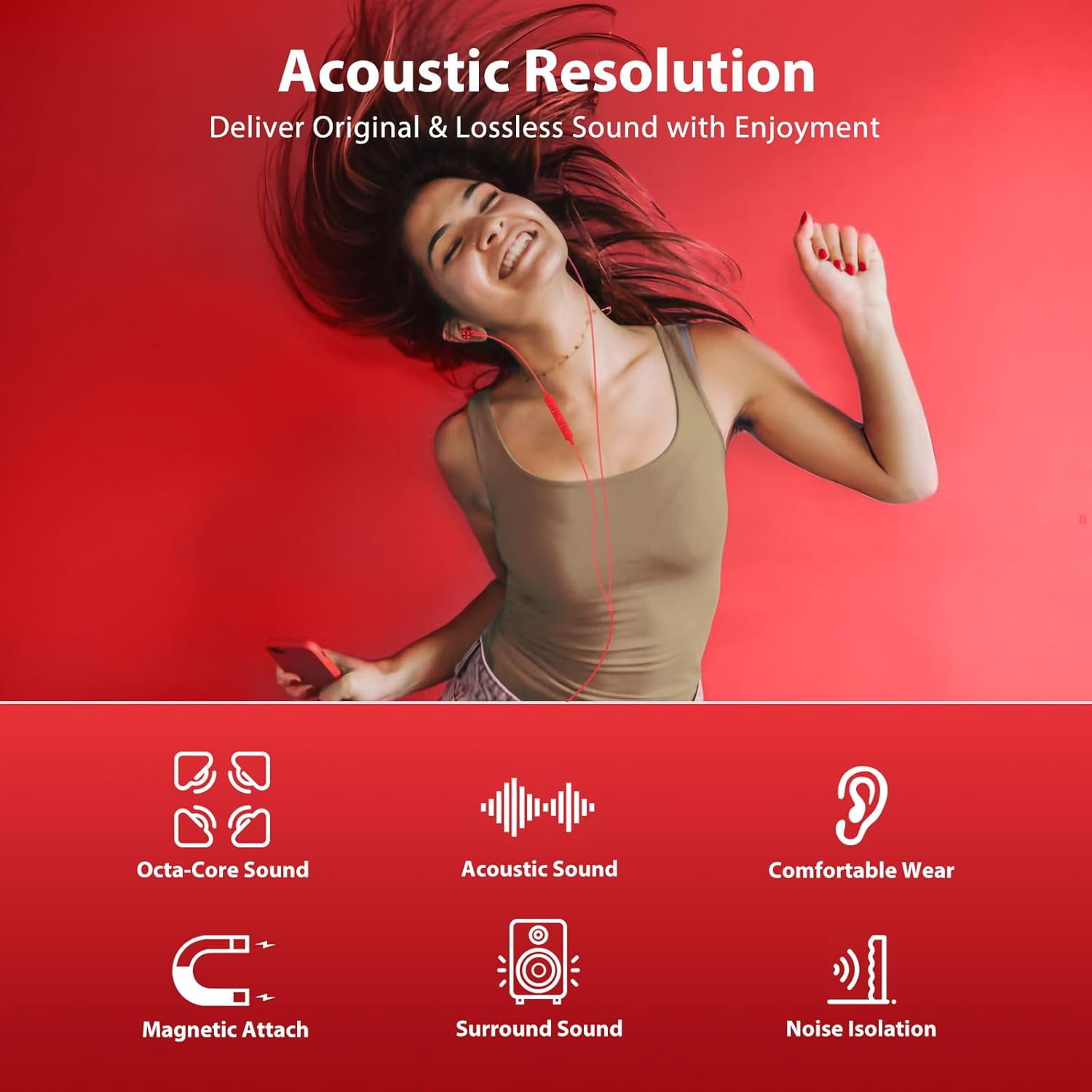 ASIASN-USB C Wired Earbuds for Samsung S25 iPhone 17 Pro Max 16e ...