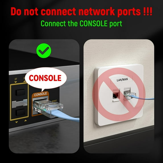 ASIASN-USB Cisco Console Cable, USB to RJ45 Console Cable Compatible ...