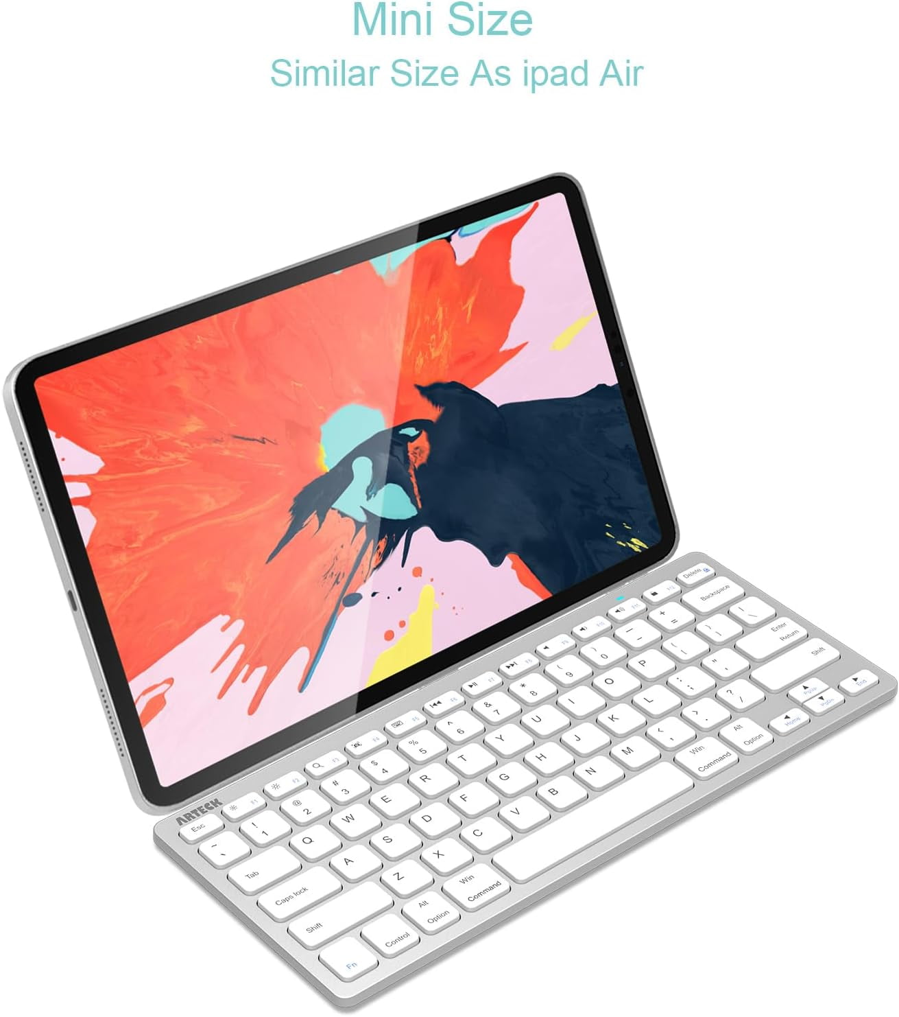 ASIASN-Ultra-Slim Bluetooth Keyboard Compatible with iPad 10.2-inch ...