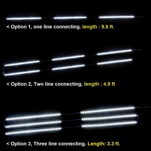 ASIASN-Under Counter Light, Dimmable LED Under Cabinet Lighting, 6 PCS ...