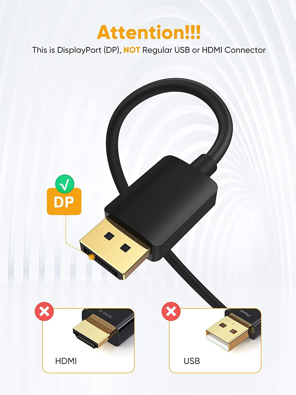 ASIASN-Unidirectional Active DisplayPort to HDMI Cable DisplayPort to ...