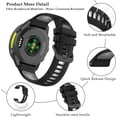 ASIASN-Watch Band Compatible with Garmin Forerunner 970, Soft Silicone ...