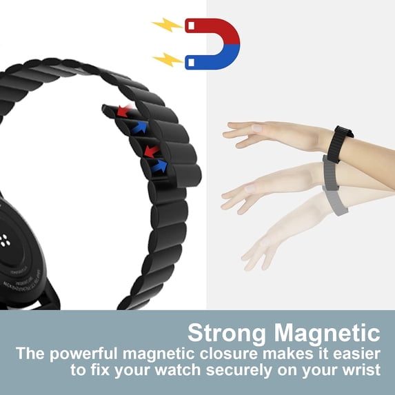 ASIASN-Watch Band, Magnetic Smartwatch Bands, Silicone Strap Quick ...