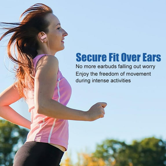 ASIASN-Wired Over Ear Earbuds with Microphone Volume Control Ear Hook ...