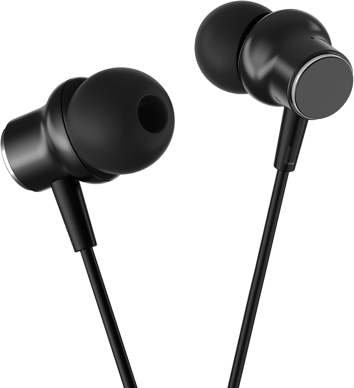 ASIASN-Wired Headphones Extra Long Cord Earbuds Without Mic Long Cord ...