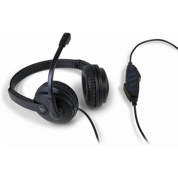 ASIASN-Wired USB Stereo Headset AWHU02FB –Over-Ear Headphones, with ...