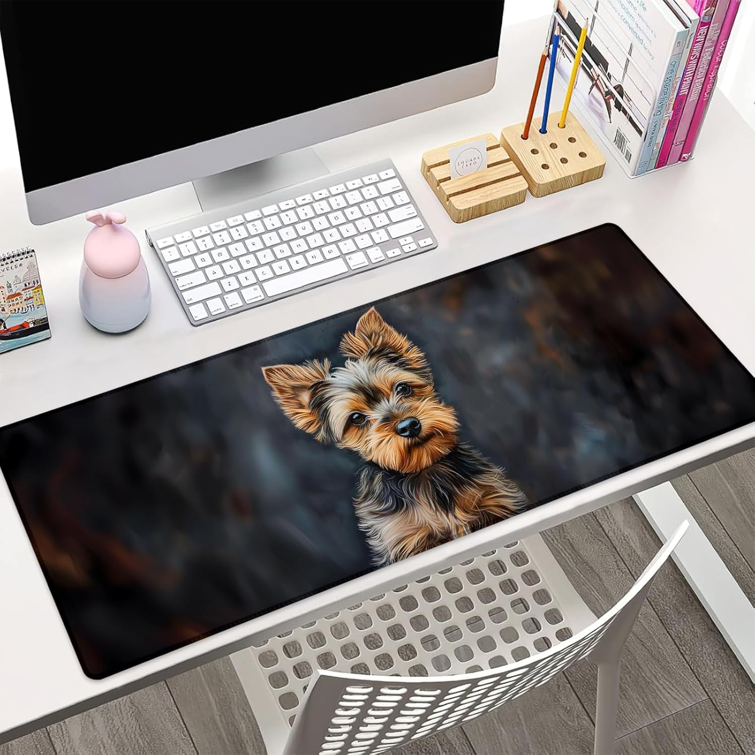ASIASN-Yorkshire Terrier Dog Gaming Mouse Pad Gifts 31.5" x 11.8", Non ...