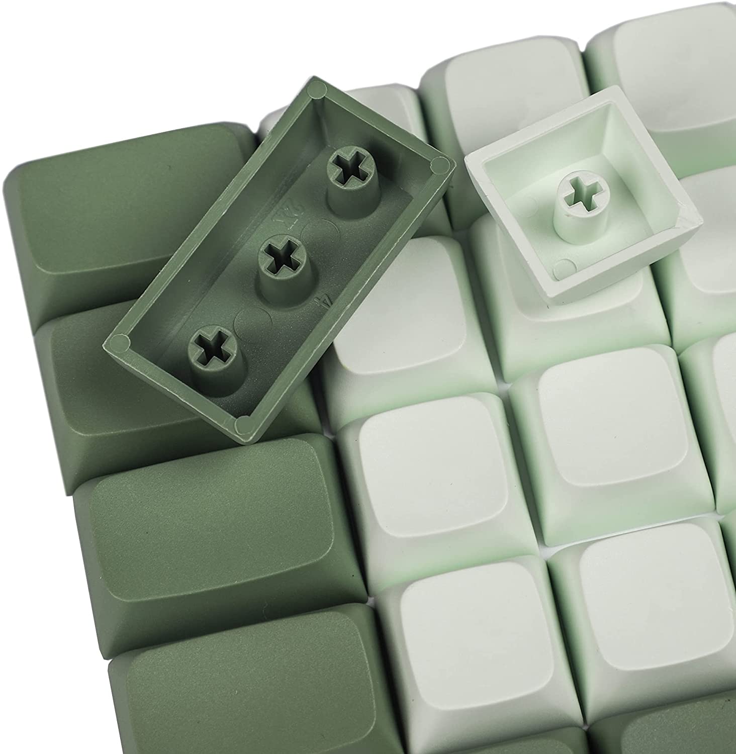 ASIASN-ZDA Similar to XDA Keycaps Thick PBT Matcha Blank Keycap Set for ...