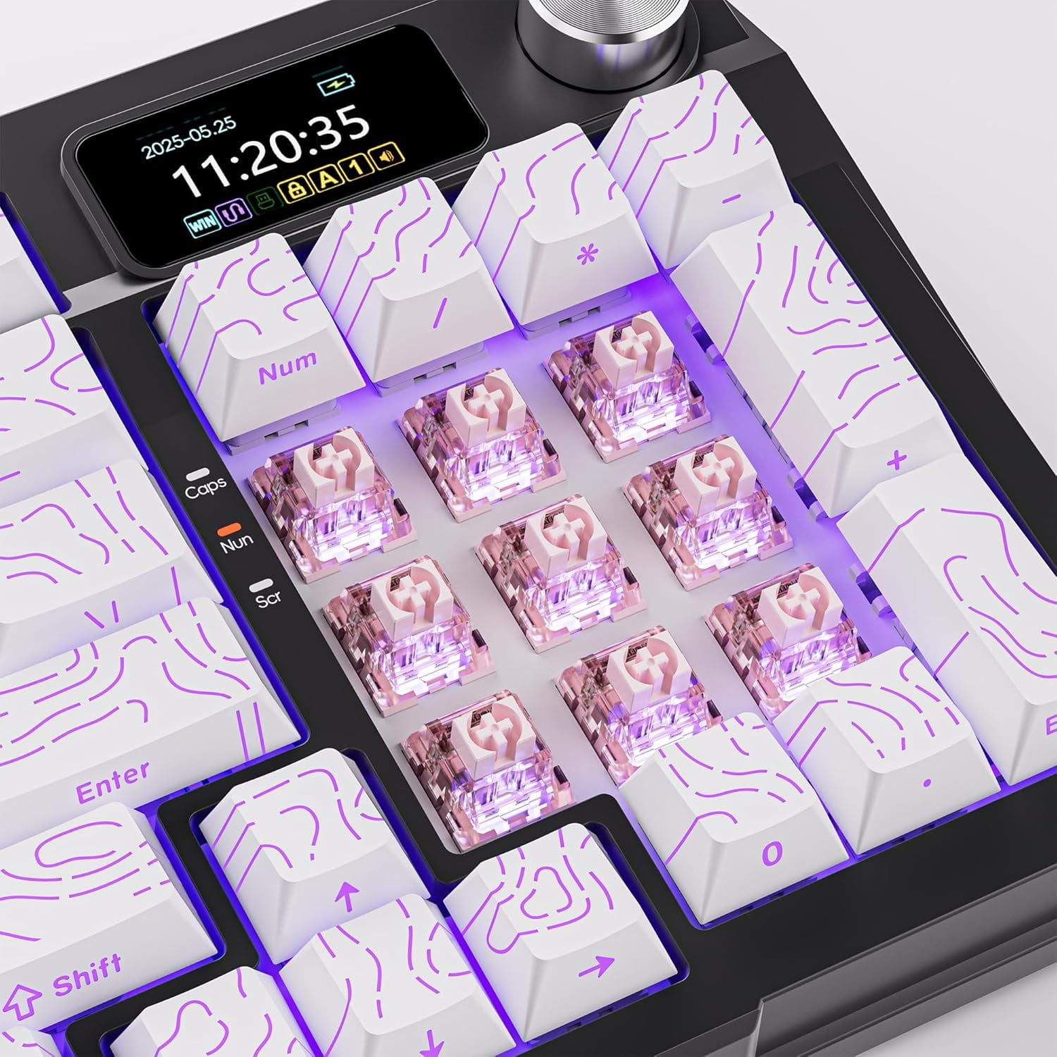 ASIASN-Zhouwang Frosting Keyboard Switches, 5-Pin Tactile pre ...