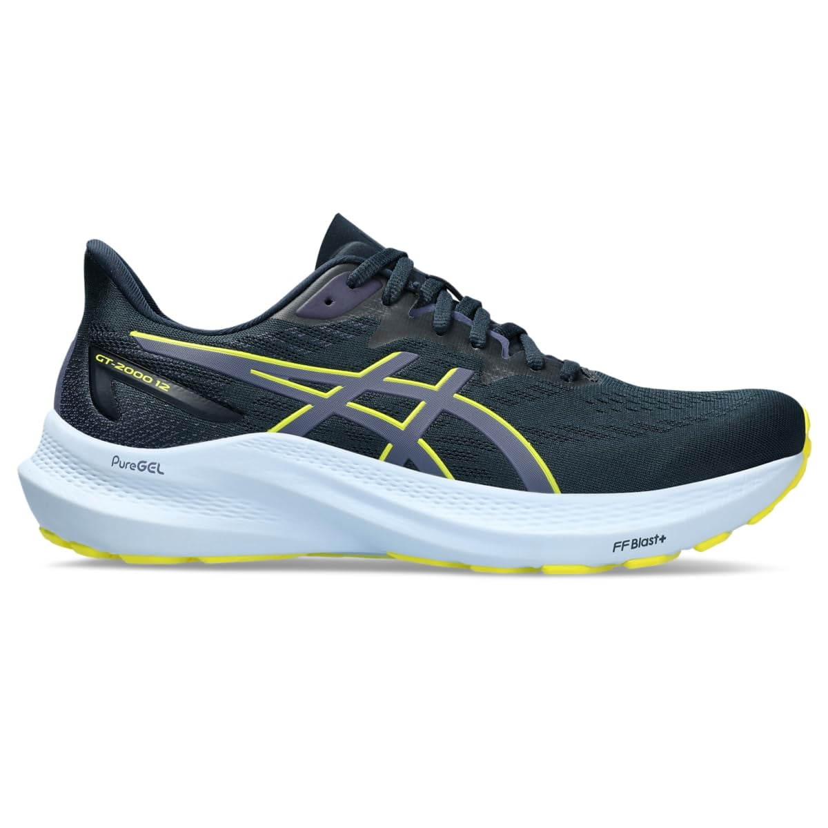 ASICS Men's GT-2000 12 Running Shoes, French Blue/Bright Yellow, US 11. ...