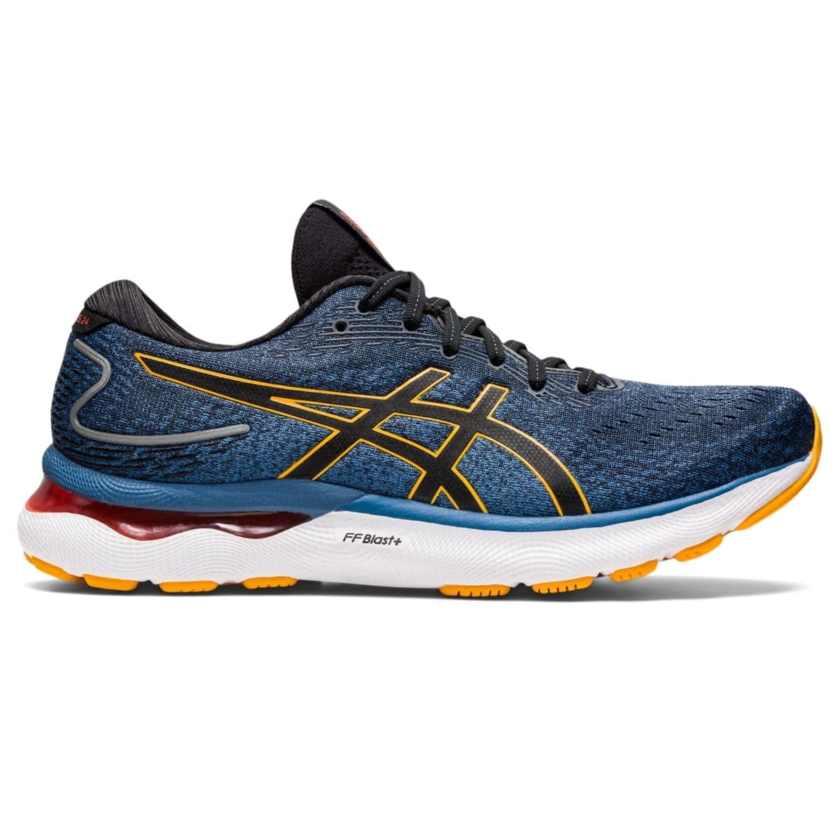 ASICS Men's Gel-Nimbus 24 Running Shoes, Azure/Amber, US 11.5 Medium ...