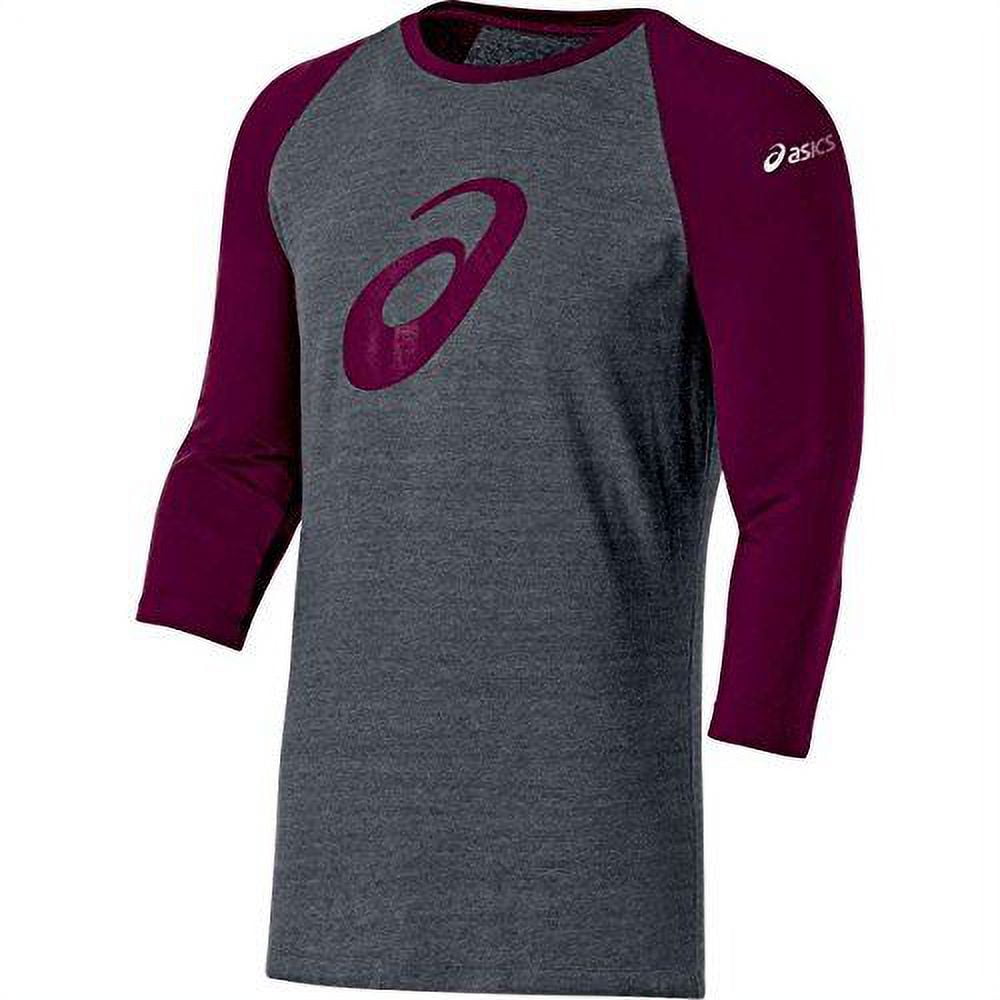 ASICS Mens Tm Profile Raglan, Maroon, Small - Walmart.com