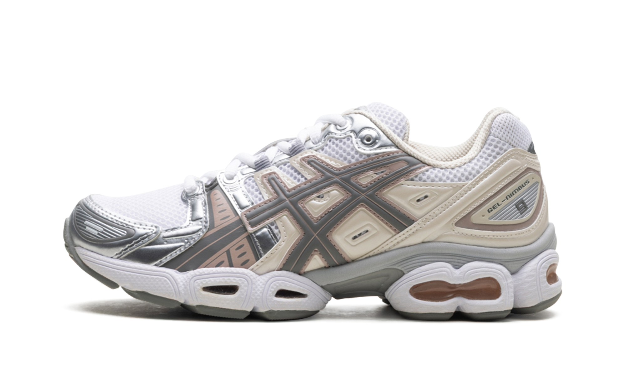 ASICS WOMENS Gel-Nimbus 9 Womens "White Oatmeal" 1202A278 104 from ...