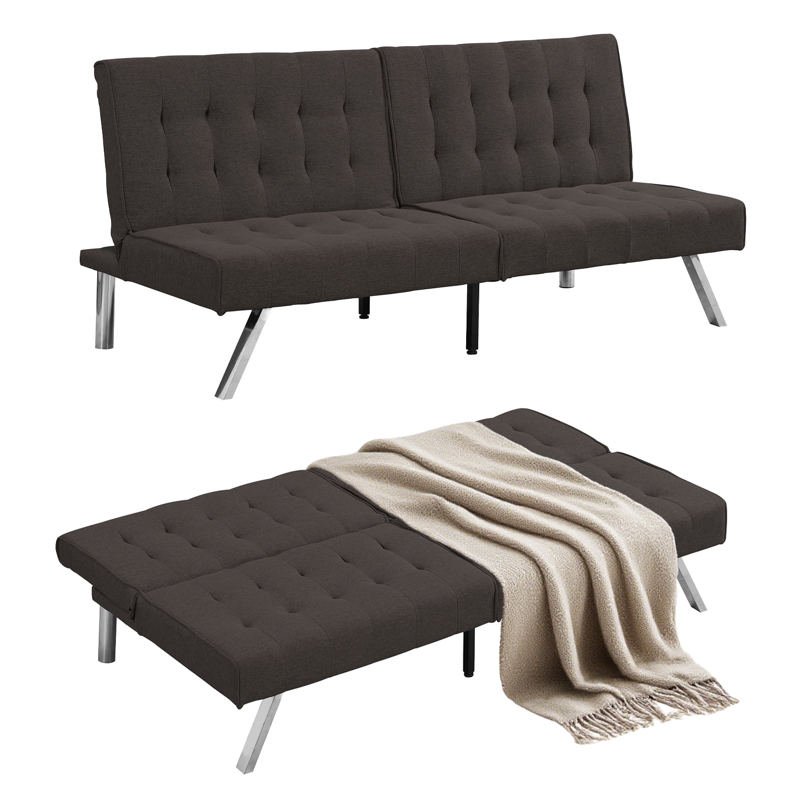 ASINMAK Home Madison Futon Sofa Bed - Compact Design for Small Spaces ...