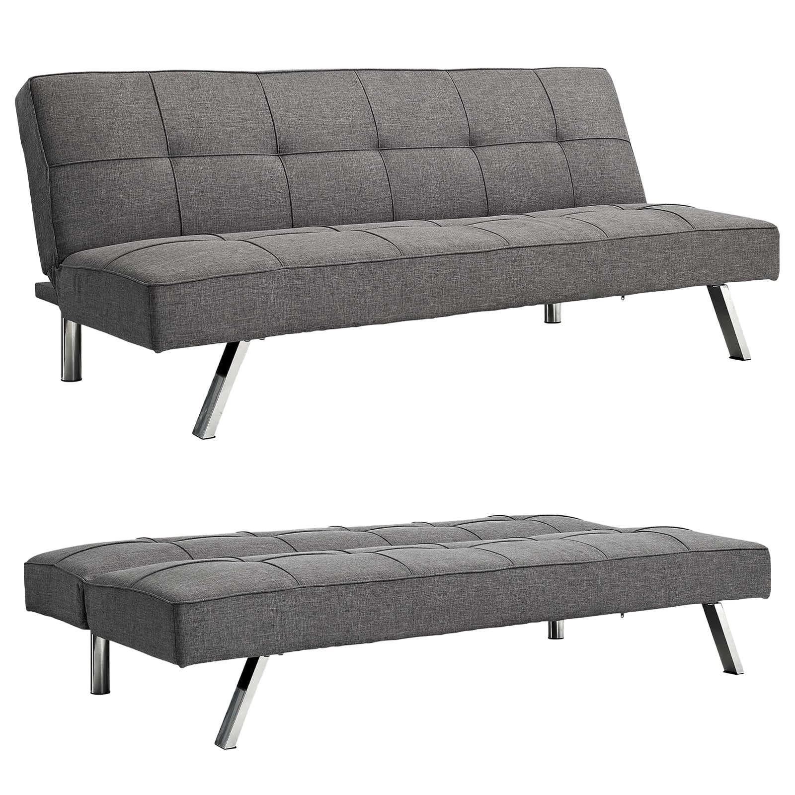 ASINMAK Home Madison Futon Sofa Bed with Compact Design for Small ...