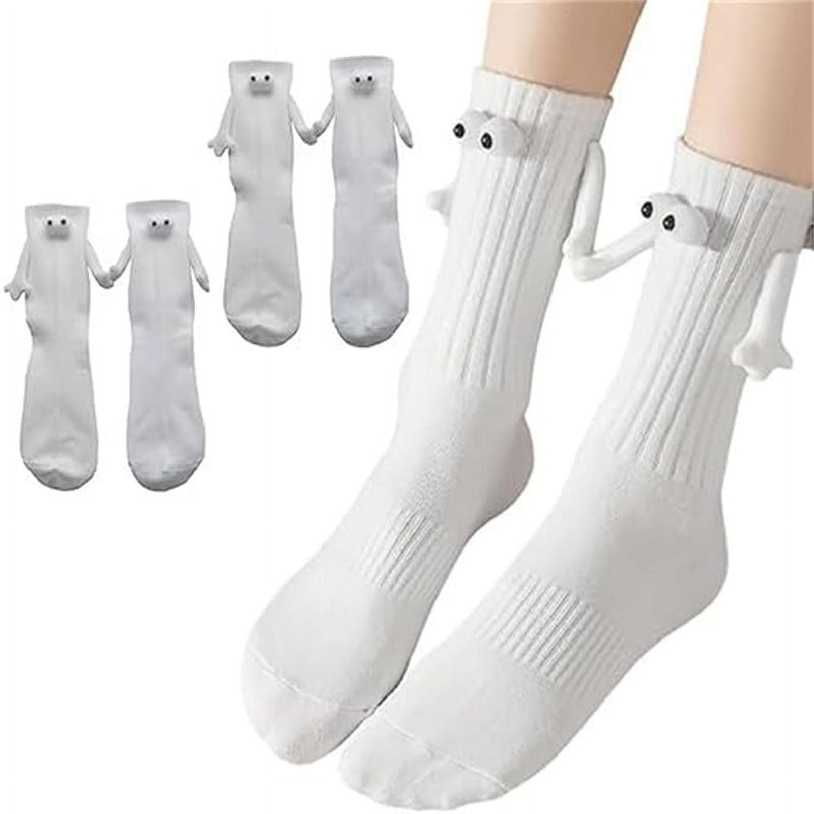 ASIV Magnetic Holding Hands Socks Funny Socks Gift for Mom, Dad, Couple ...