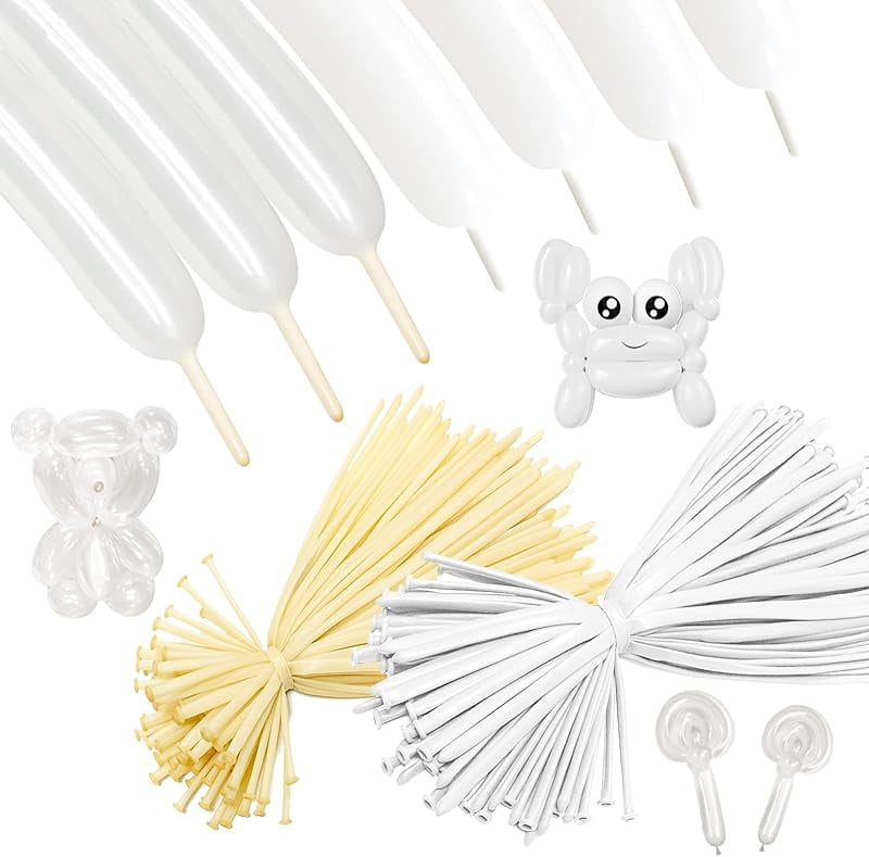 ASIYUHY 260 long balloons 100 Pack Twisting Animal Balloons Assorted ...