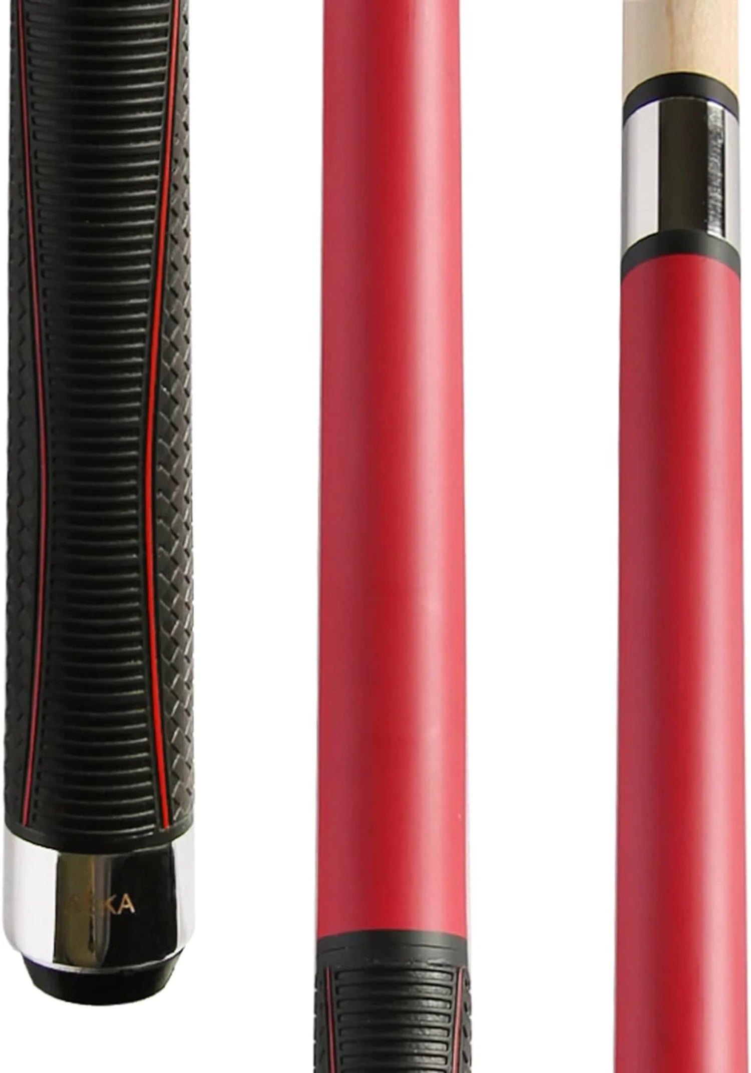 ASKA 28-Ounce Heavy Hitter Jump Break Cue Stick 3pc Cue Red (JBCH28RSW ...