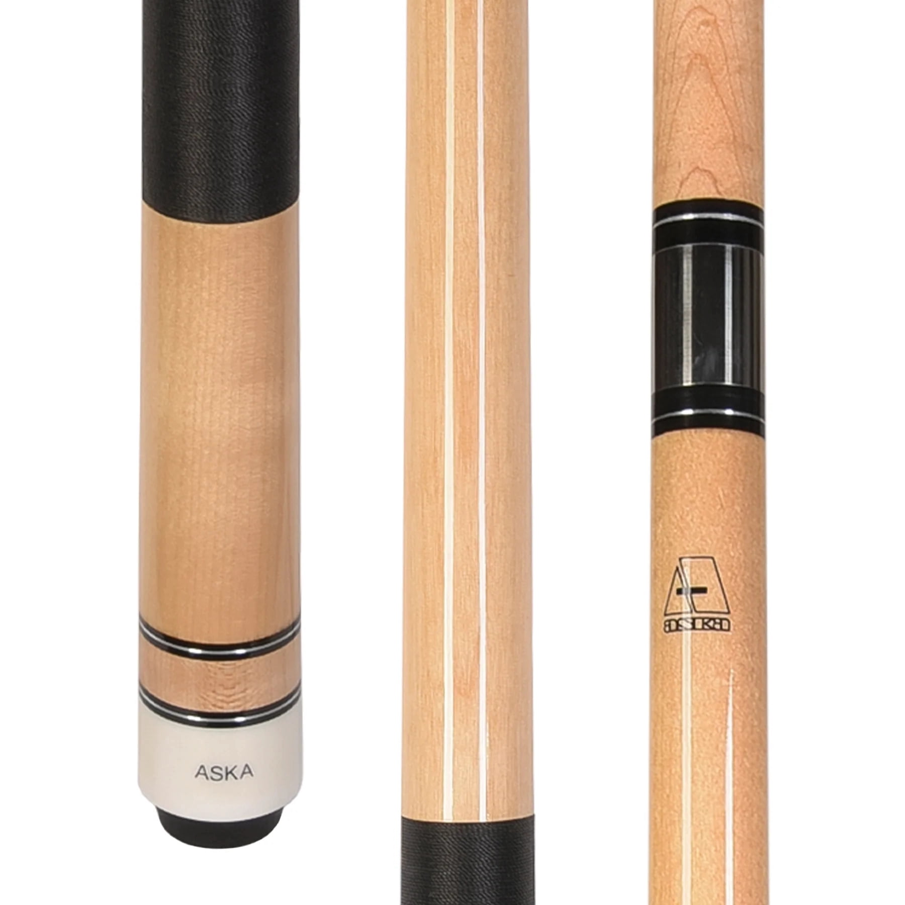 ASKA L2 Pool Cue Stick with Black Nylon Wrap , 58" Hard Rock Canadian ...