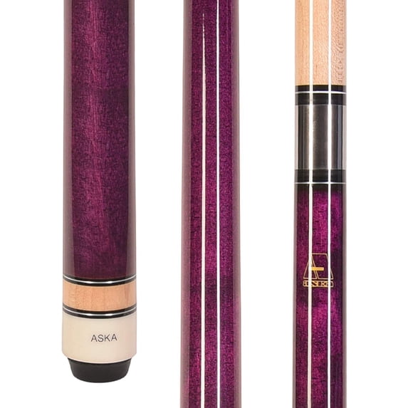 ASKA L3 No Wrap Pool Cue Stick, 58" Hard Rock Canadian Maple, 13mm Hard ...