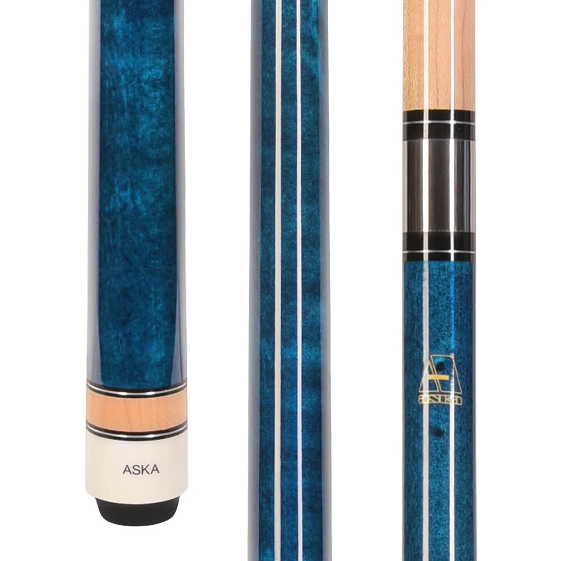 ASKA L3 No Wrap Pool Cue Stick, 58" Hard Rock Canadian Maple, 13mm Hard ...